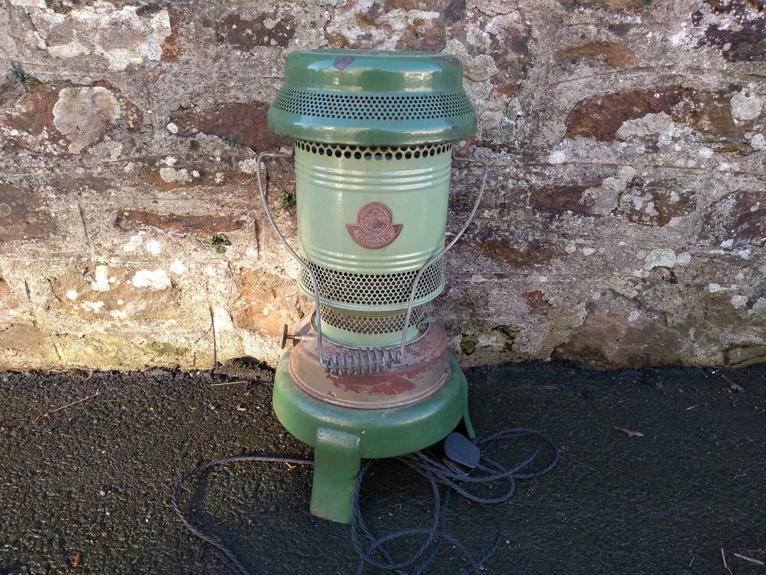 Vintage Austrian Adapted Paraffin Heater Lamp Electric Illuminating ...