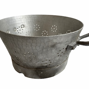 Vintage French Aluminium Sieve Jam Beer Cider Preserve Making Baking ...