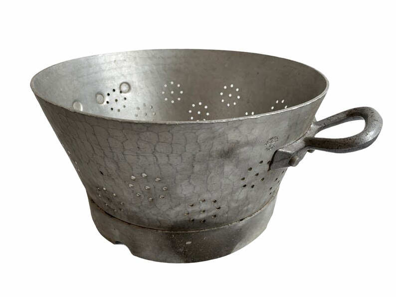Vintage French Aluminium Sieve Jam Beer Cider Preserve Making Baking ...