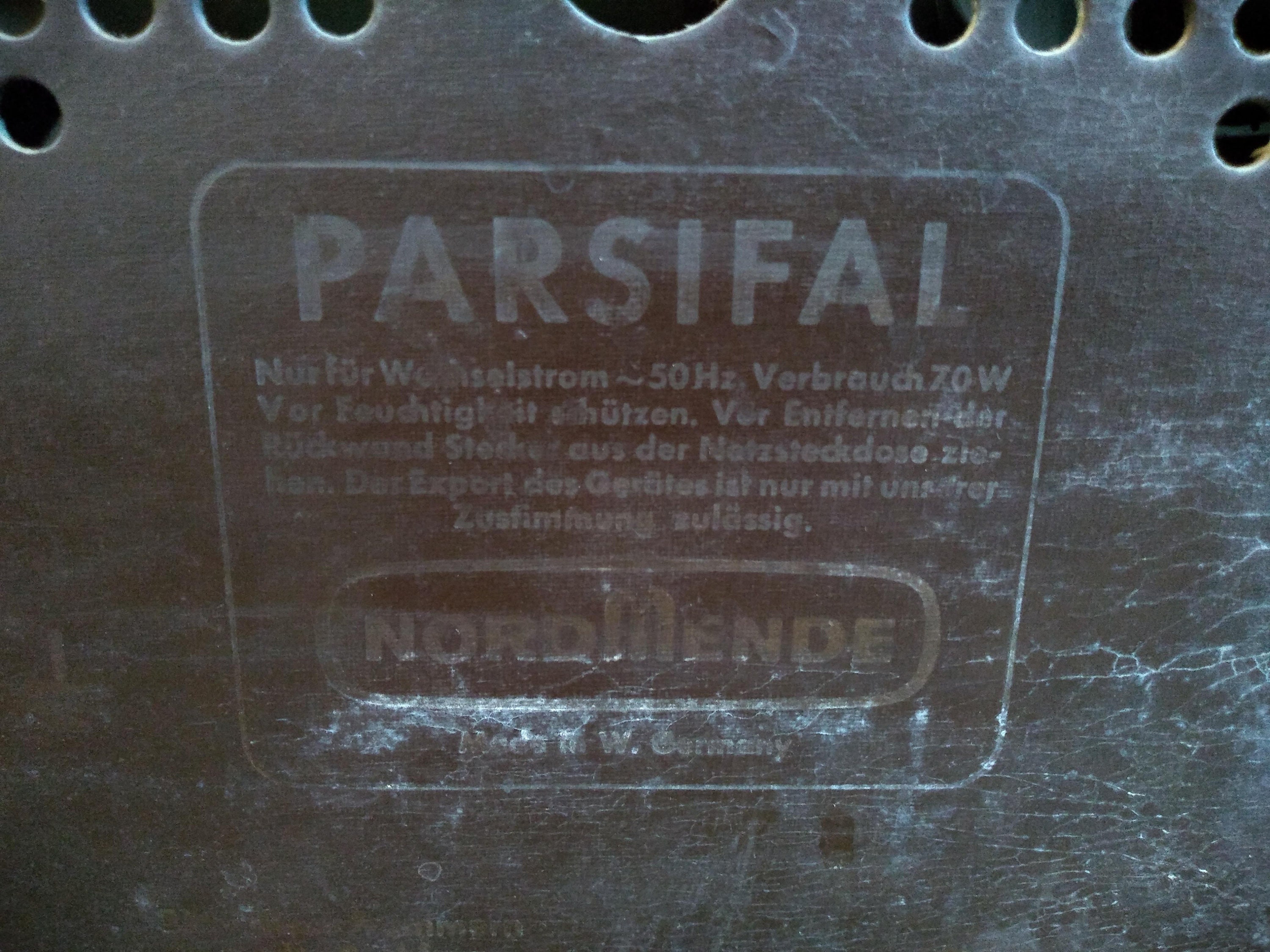 Vintage West German Large Valve Radio Nordmende Wooden Cased | Etsy