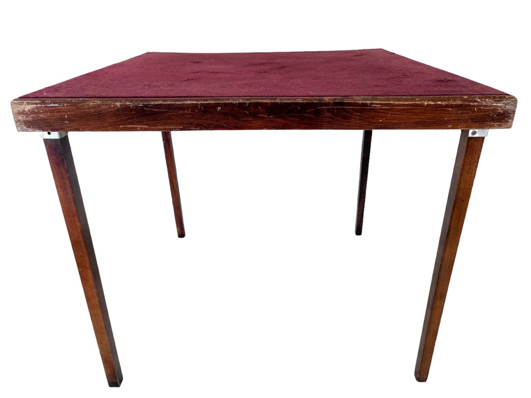 Folding card table legs store