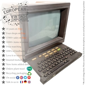 Vintage French Minitel 1 Telic Alcatel Message System Screen Monitor ...