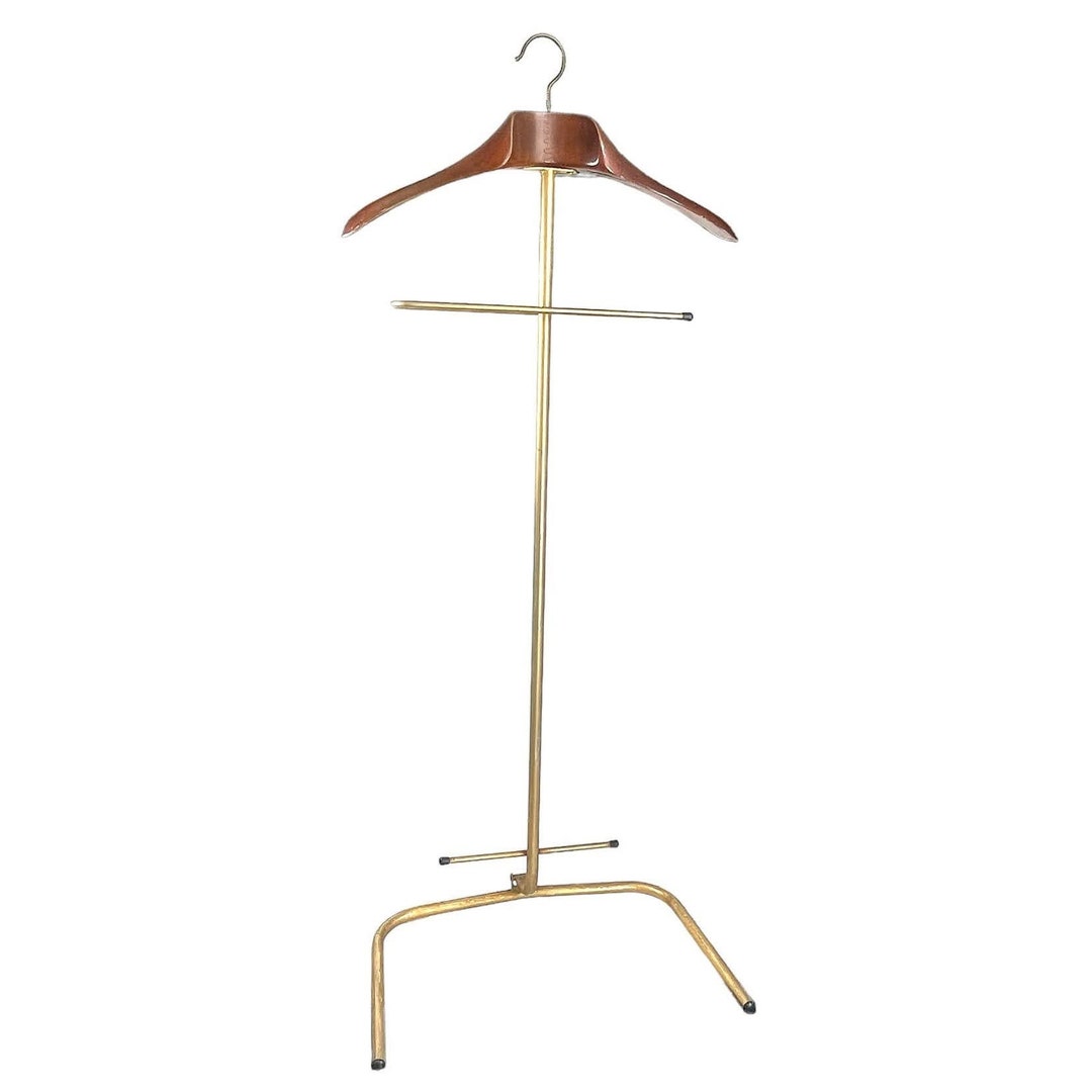 Vintage French Valet Butler Stand Folding Wooden Clothes Hanger Suit ...
