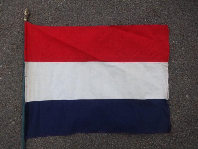 Vintage French Netherlands Medium Flag Tricolore Drapeau De La France ...
