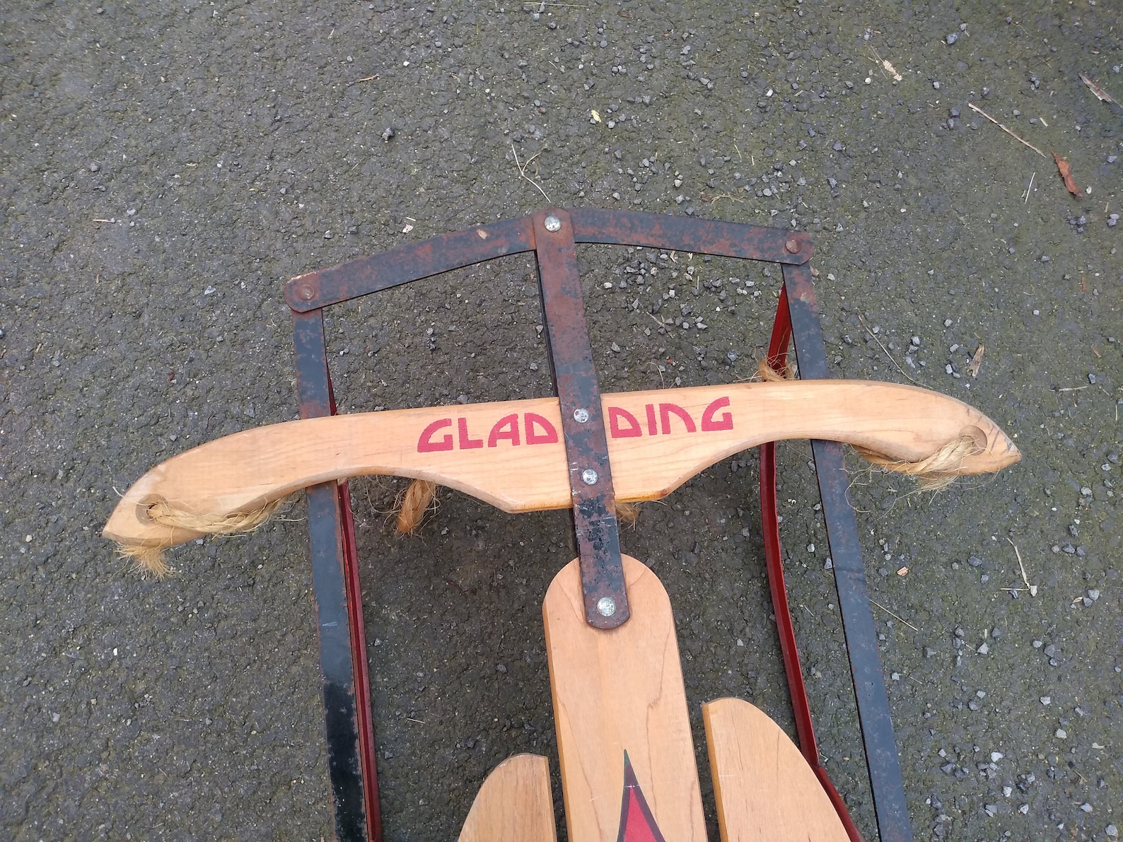Vintage Genuine Gladding Speedaway Wood Metal Wooden Snow Sled - Etsy ...