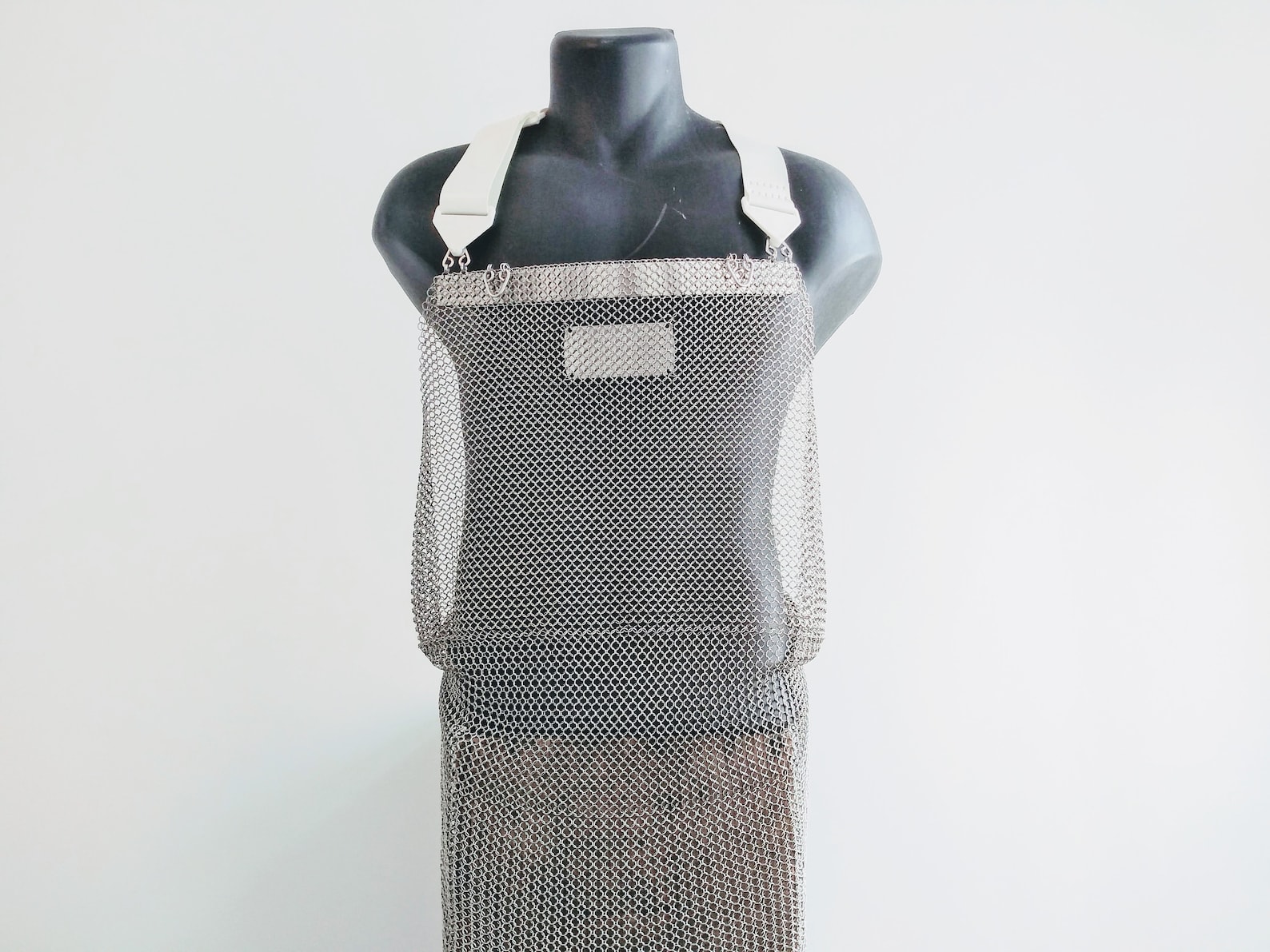 Vintage French Butcher Apron Knife Resistant Chainmail Chain Clothes ...