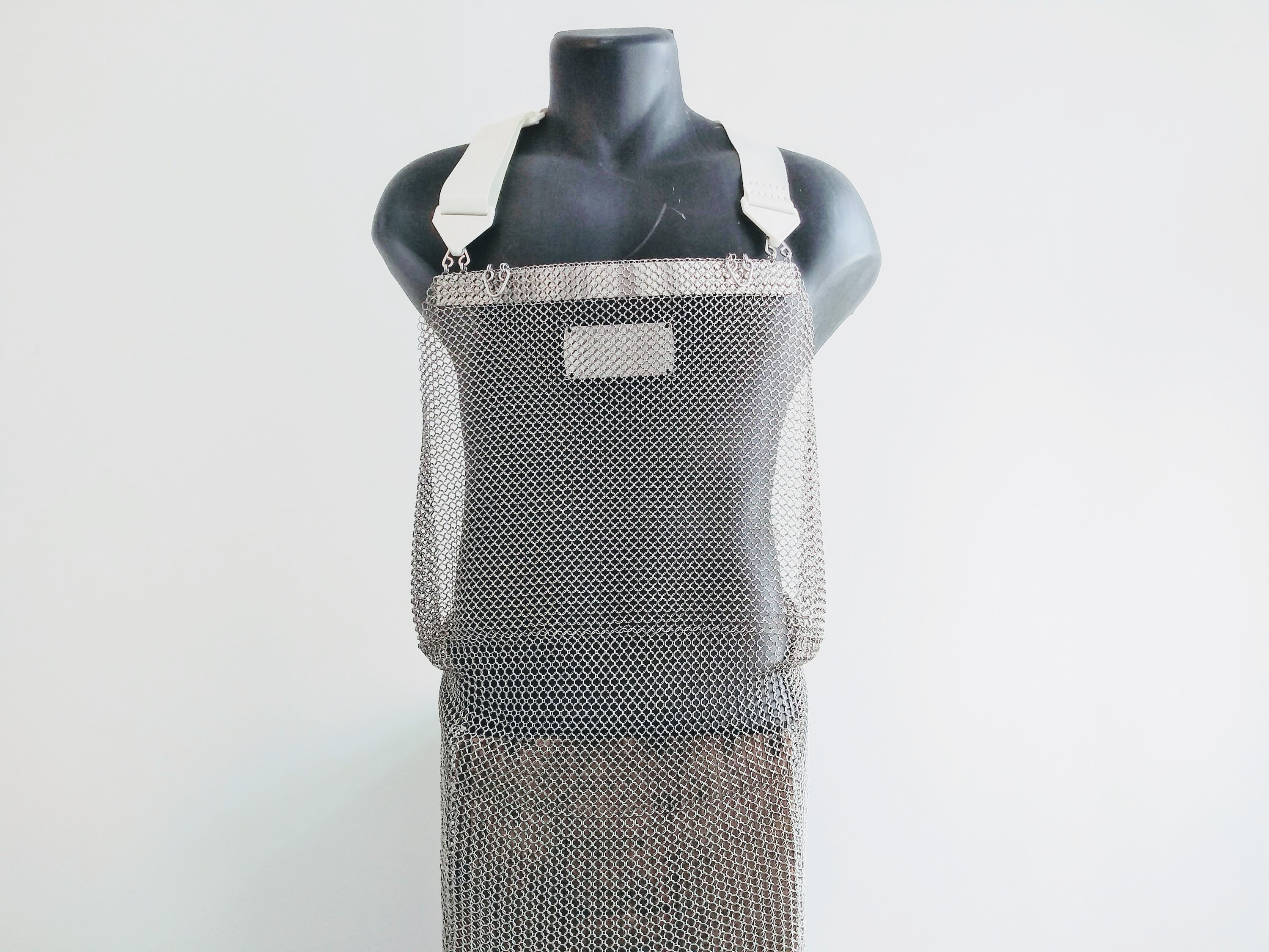 Vintage French Butcher Apron Knife Resistant Chainmail Chain Clothes ...