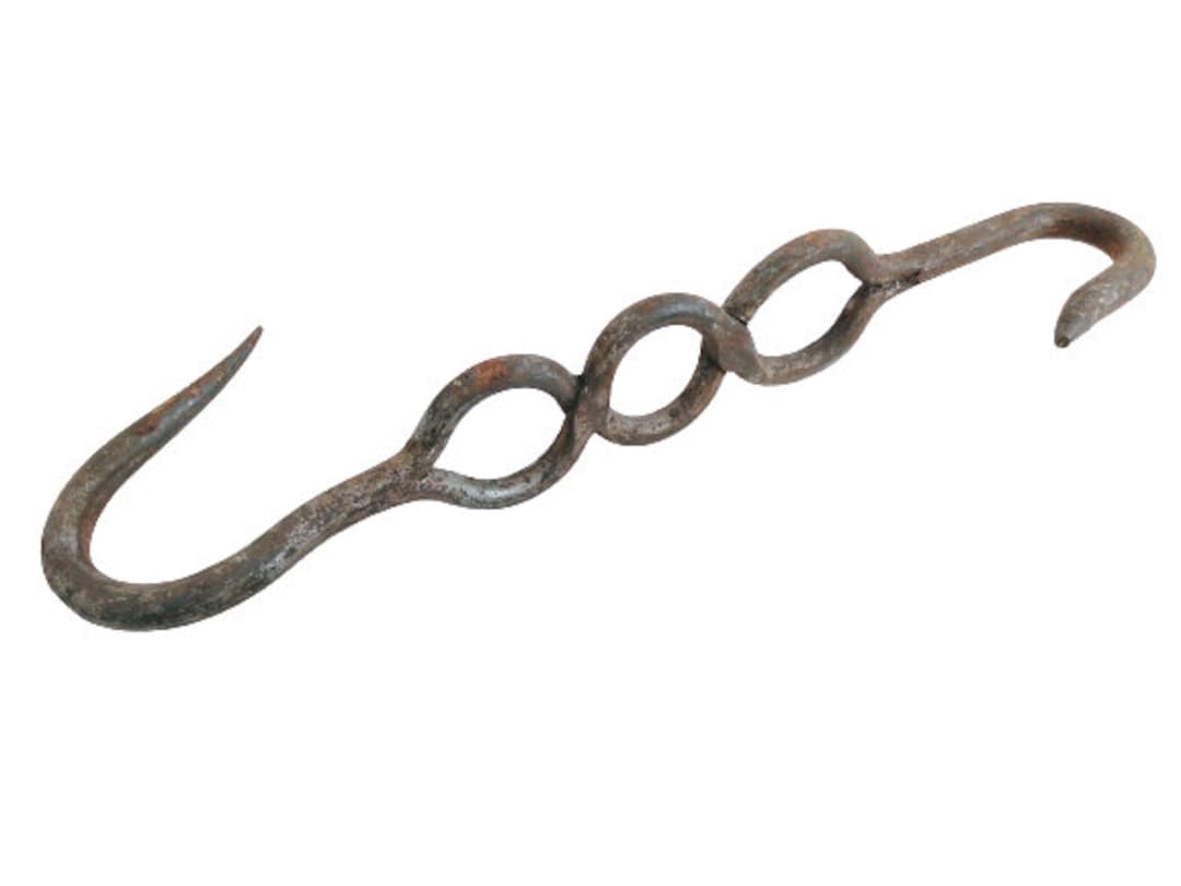 Vintage French Large Butcher Meat Kitchen Hanging Hook Rustic Rural ...