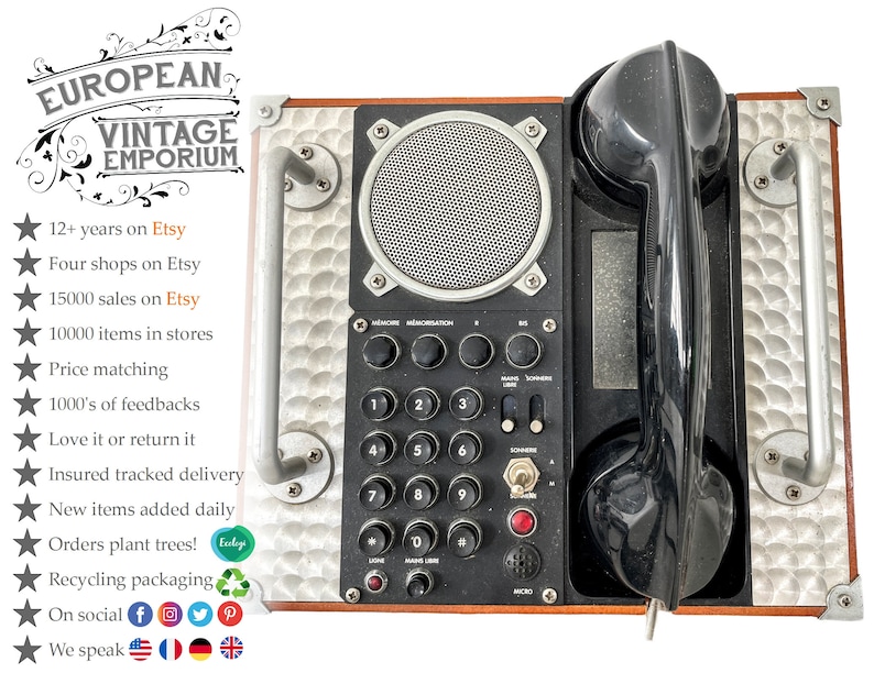 Vintage Chinese Field Style Industrial Telephone Spirit of St Louis ...