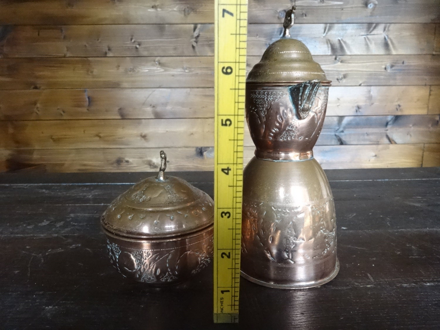 Vintage Oriental Arabian Copper Tea Pot Kettle and Tea | Etsy