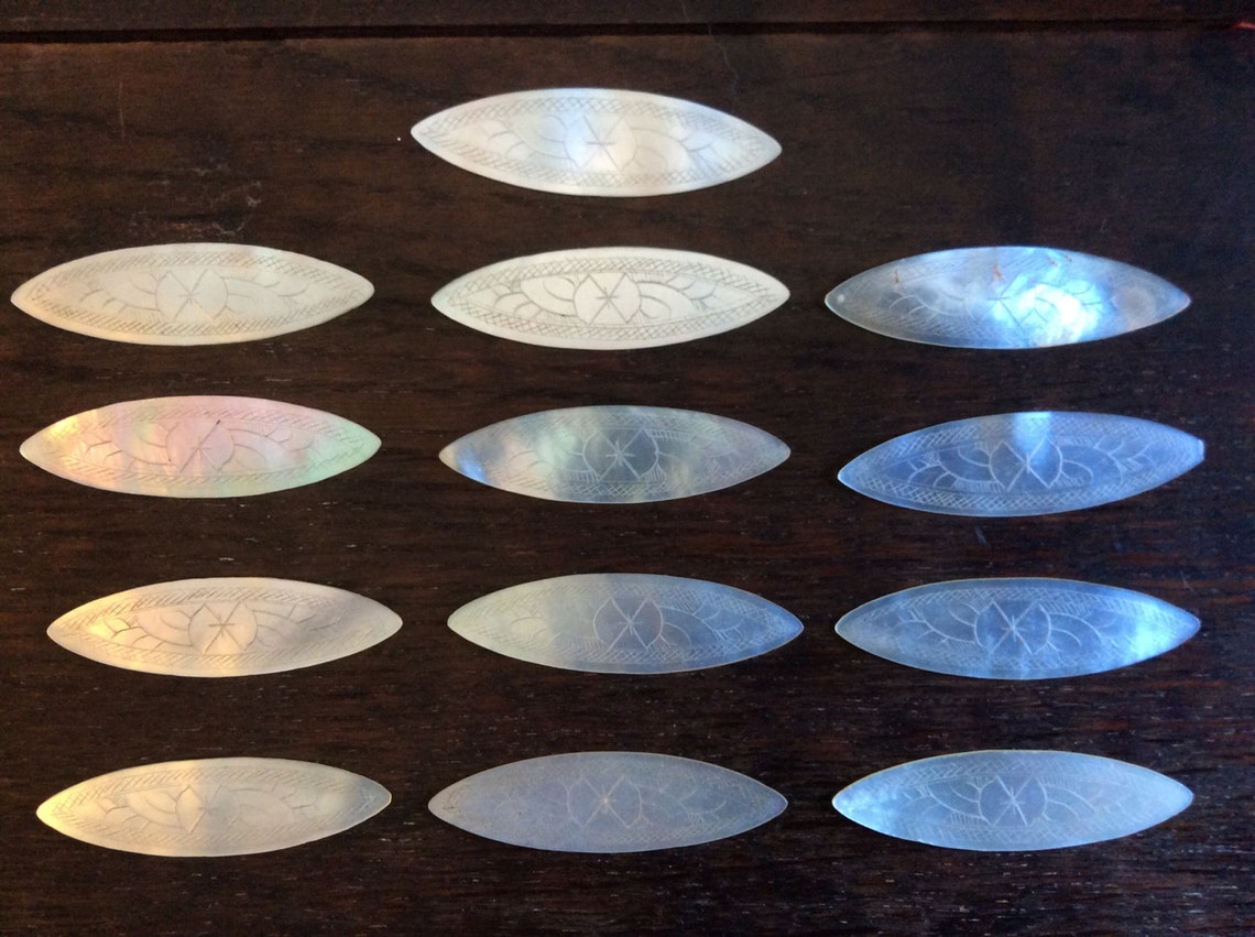 Antique Chinese Mother of Pearl Gaming Gambling Counters Set - Etsy