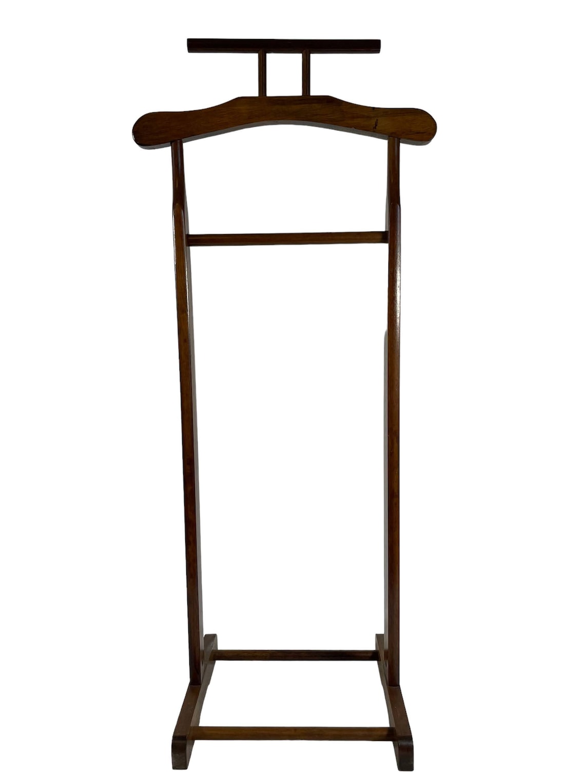 Vintage French Valet Butler Stand Wooden Clothes Hanger Suit Costume ...