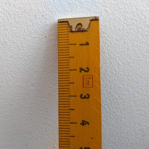 Vintage French Large Wooden Wood Folding One 1 Metre Ruler Rule Scale ...