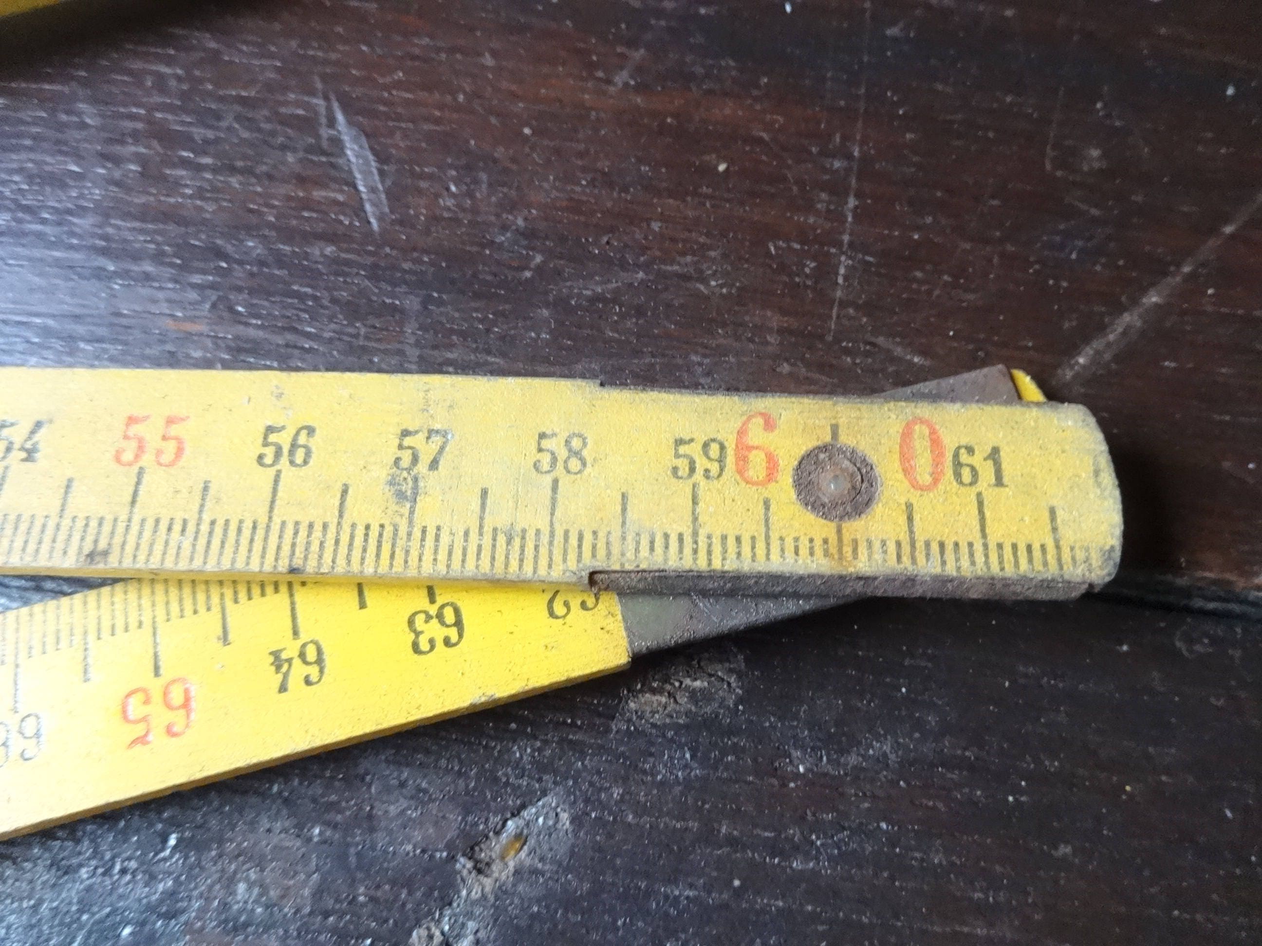 Vintage French 1 Metre Ruler Scale Measure Yardstick Metre | Etsy