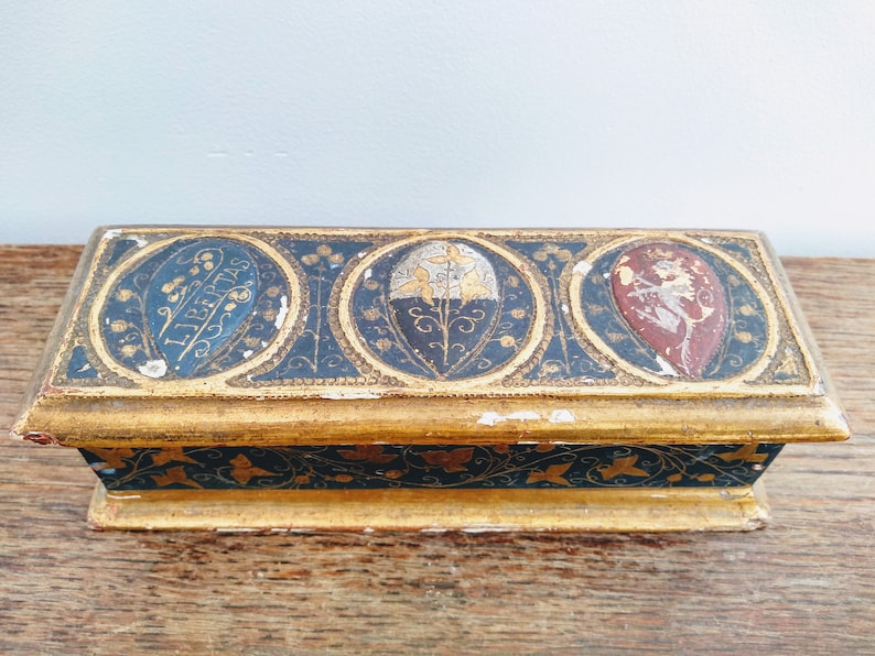 Vintage French Wooden Wood Stamp Box Dispenser With Lid - Etsy