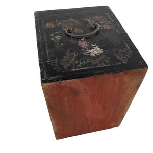 Antique Chinese Wooden Tea Box Jewellery Jewelry Trinket Storage Box ...