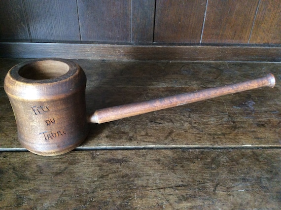 Vintage French Large Giant Wooden Tobacco Fair Pipe Mascot | Etsy