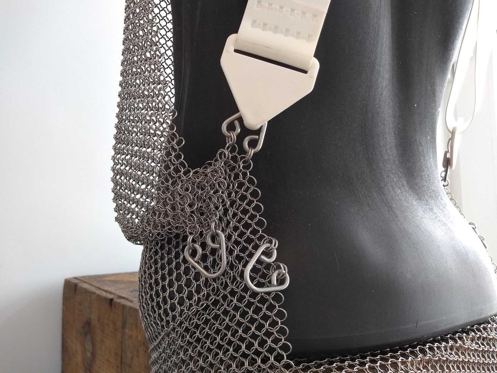 Vintage French Butcher Apron Knife Resistant Chainmail Chain Clothes ...