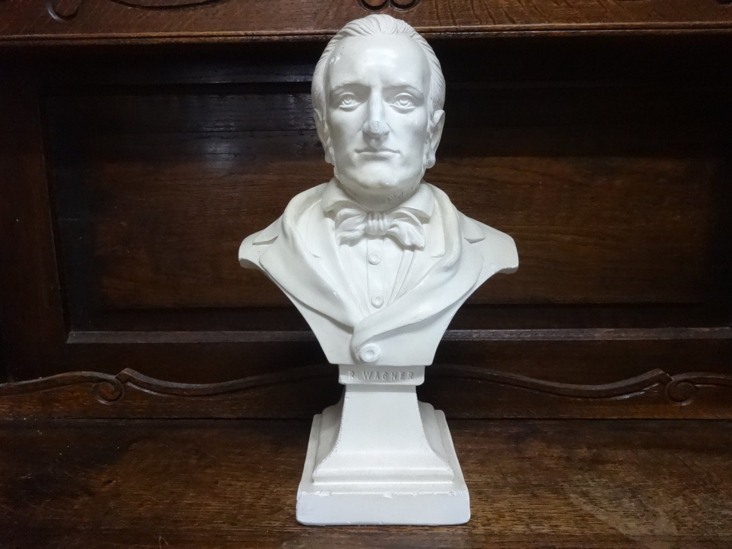 Vintage French R. Wagner Classical Music Composer Bust Statue Figurine ...