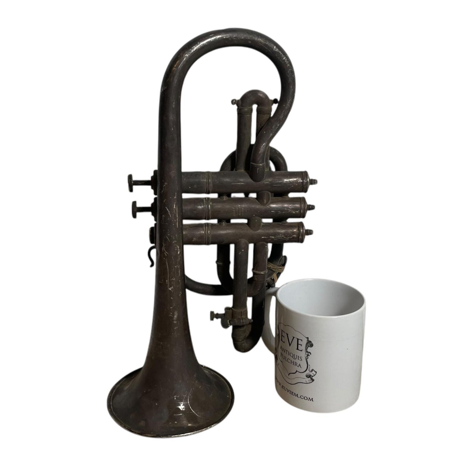 Vintage Trumpet Horn French Paris Traditional Musical Instrument Metal ...