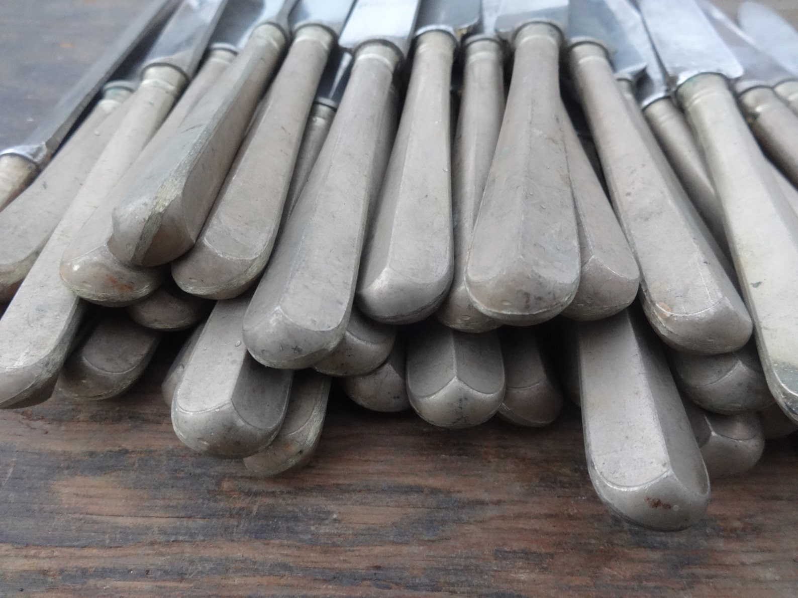 Vintage English Sheffield Unfinished Rattail Small Dinner Knife Cutlery ...