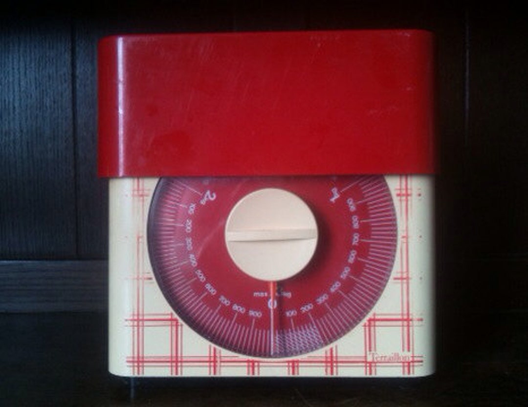 Vintage French Plastic Kitchen Scale Measure Circa 1970's / EVE of ...