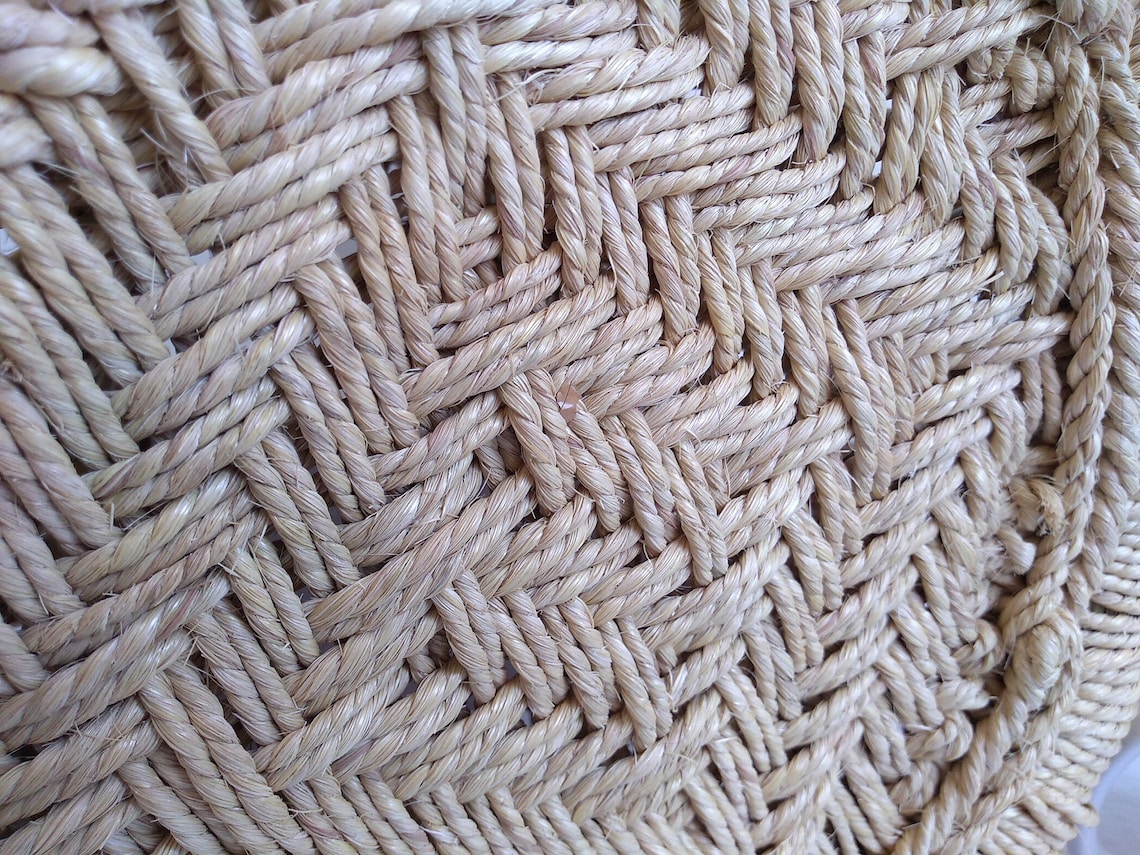 Vintage Thai Stool String Cane Canework Woven Bench Seat Chair | Etsy