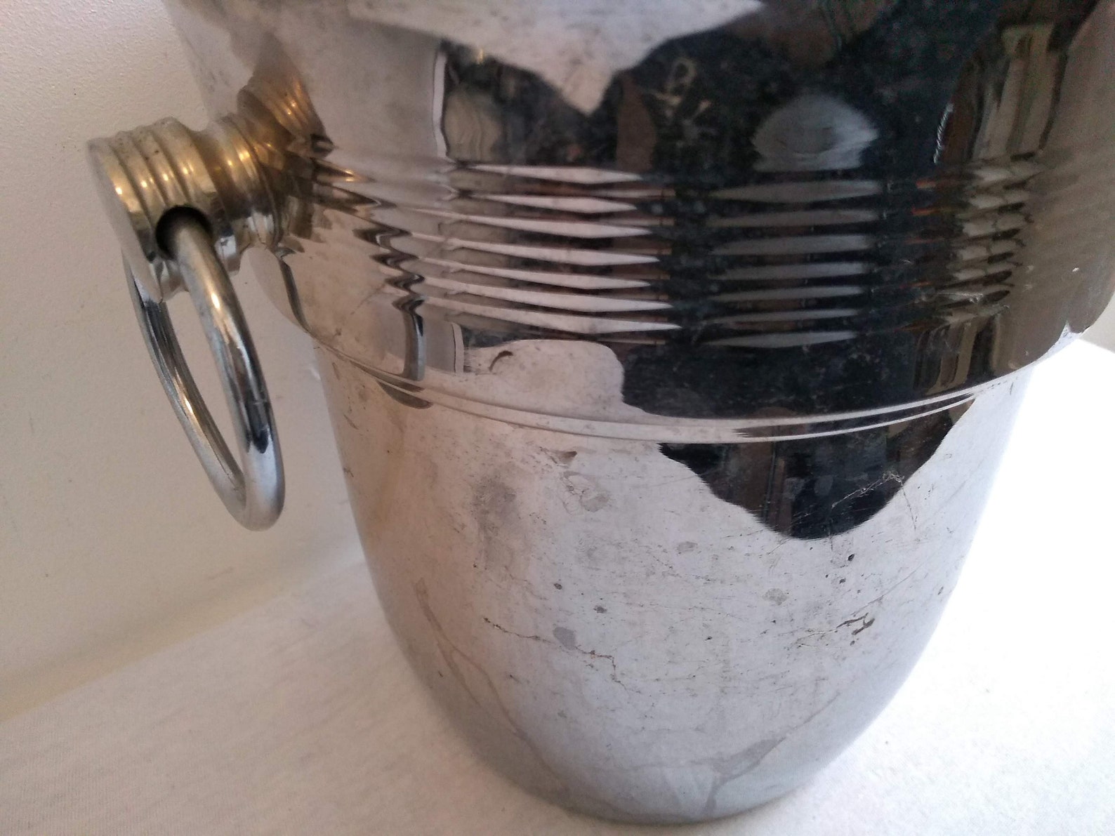 Vintage French Silver Heavy Metal Unbranded Champagne Wine Ice | Etsy