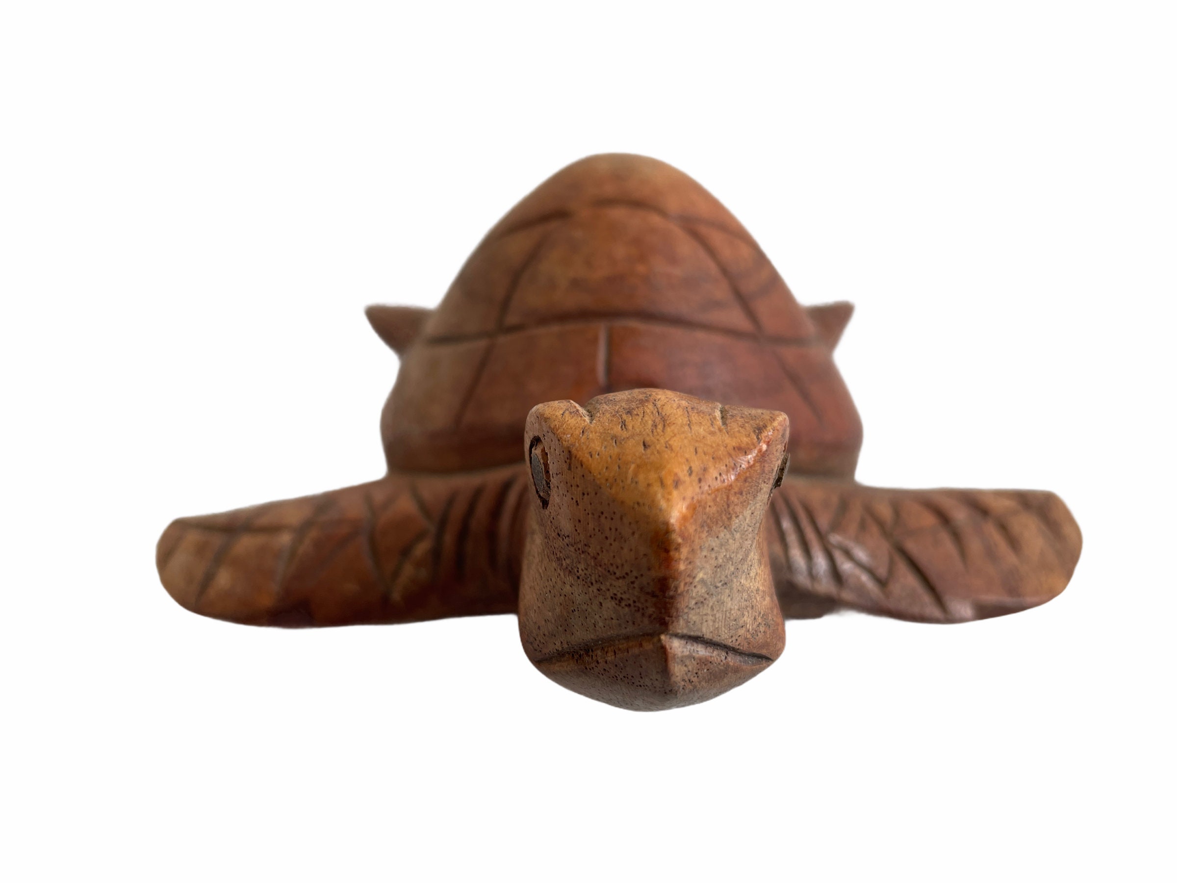 Vintage Indonesian Asian Sea Turtle Wood Wooden Decorative | Etsy