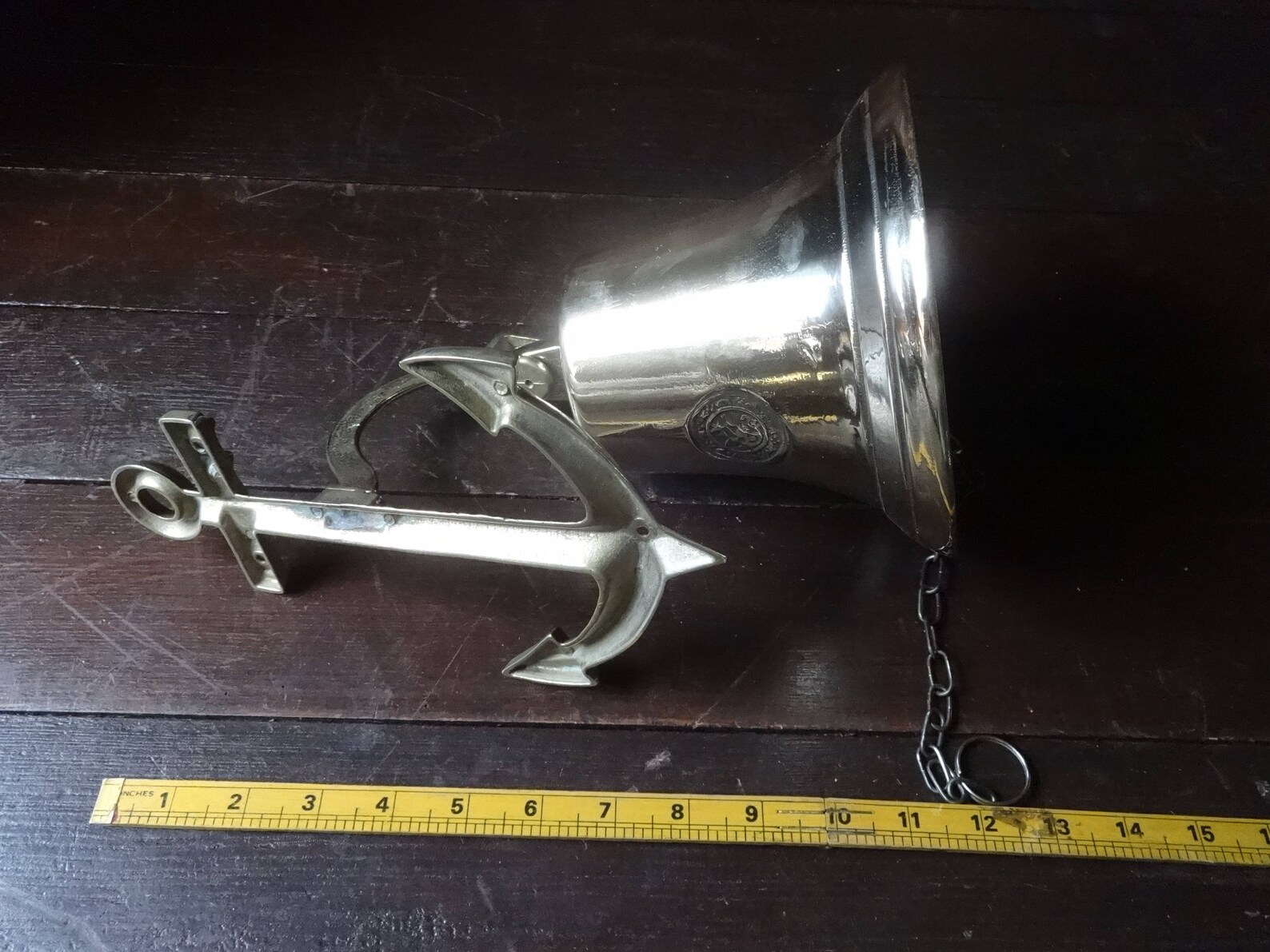 Vintage French Brass Ships Type Bell Anchor Door Dinner Alarm | Etsy