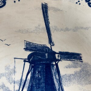 Vintage Dutch Original Blauw Delfts Handmade White Blue Extra Large ...