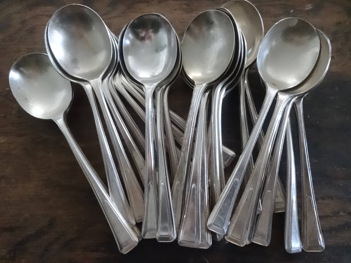 Vintage English Sheffield Silver Plate Fullwood Dinner Pudding Soup ...