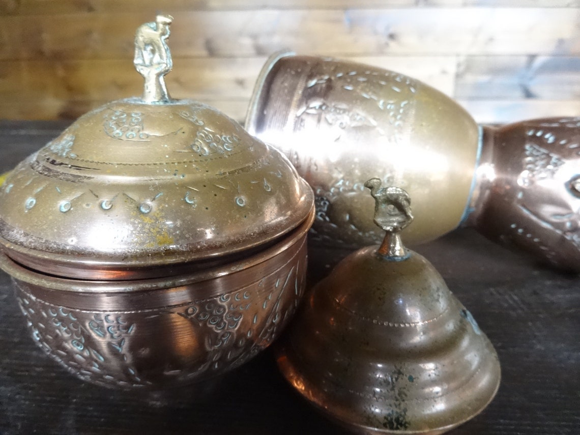 Vintage Oriental Arabian Copper Tea Pot Kettle and Tea - Etsy