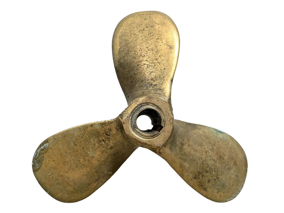 Vintage French Bronze Metal Ship Boat Propeller Tarnish Patina Circa ...