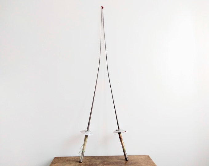 Vintage French Child's Duelling Fencing Rapier Sword Pair With Capped ...