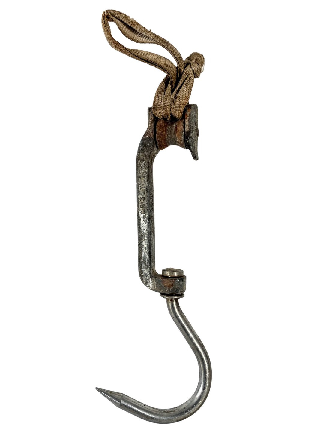 Vintage French Large Iron Rail Rolling Hanging Butcher Meat Kitchen ...