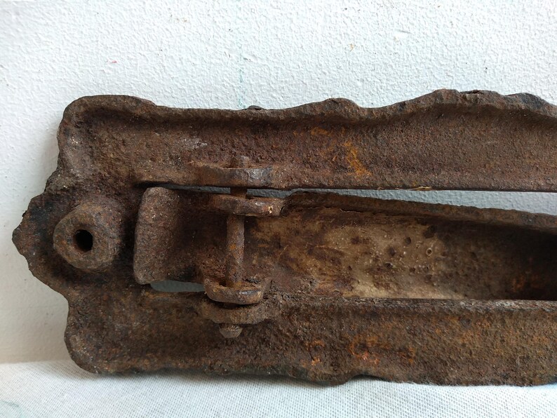 Antique English Small Iron Metal Letter Mail Box Door Hatch | Etsy