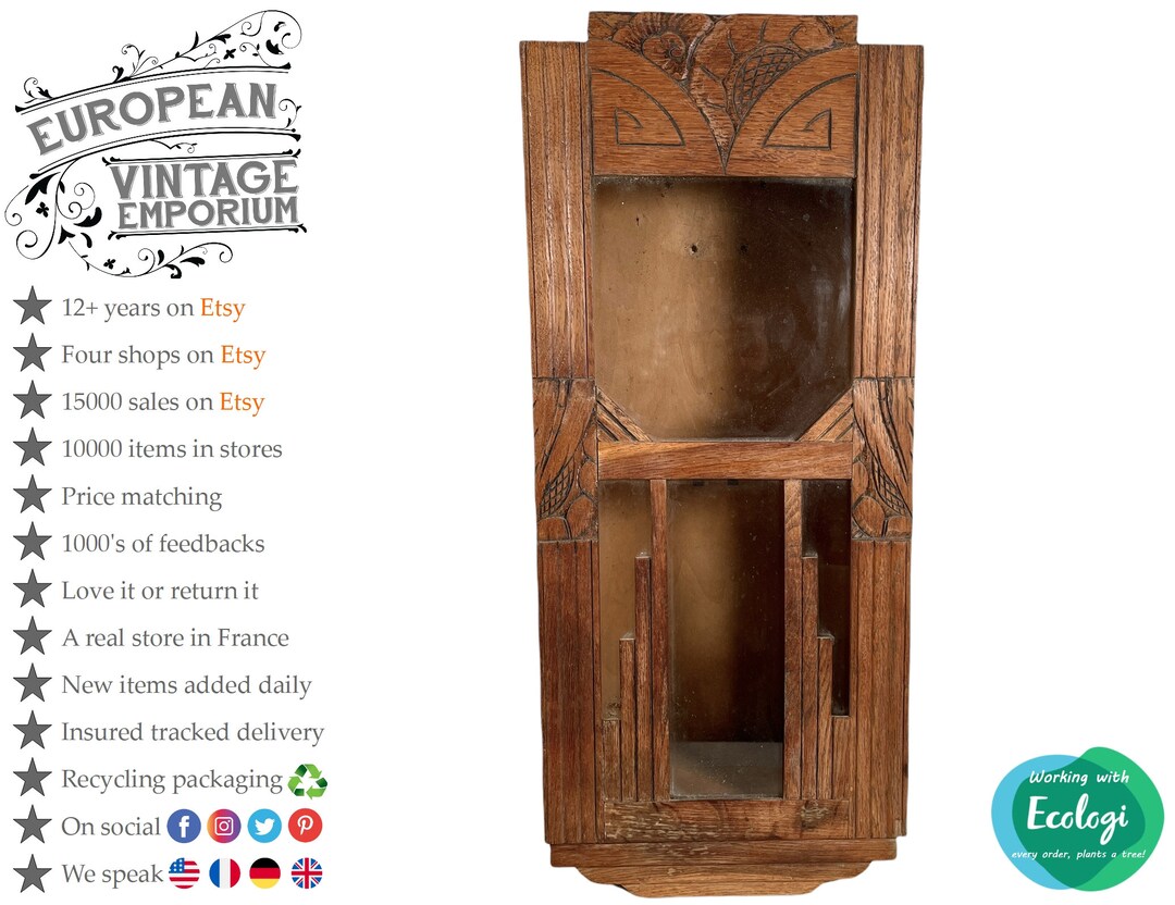 Antique French Clock Case Top Display Cabinet Collections - Etsy