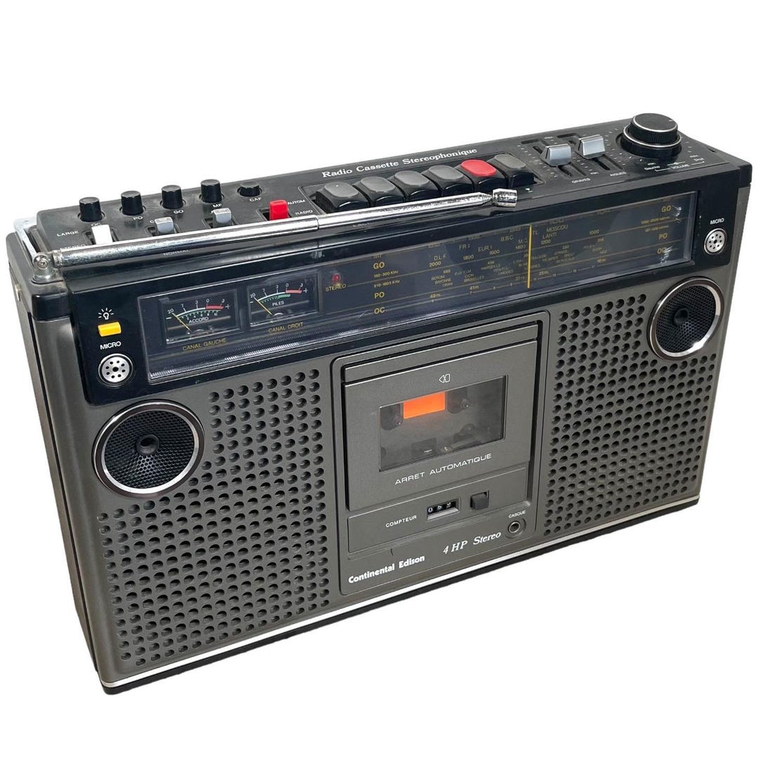Vintage Continental Edison Stereo Portable Radio Cassette Hi-fi Battery ...