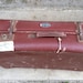 Vintage English Rust Red Travel Trunk Suitcase Circa - Etsy