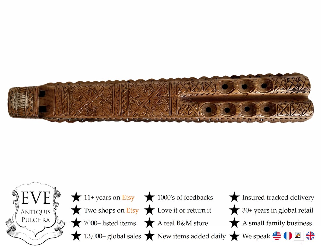 Vintage Borneo Wooden Pipe Musical Wind Instrument Flute - Etsy