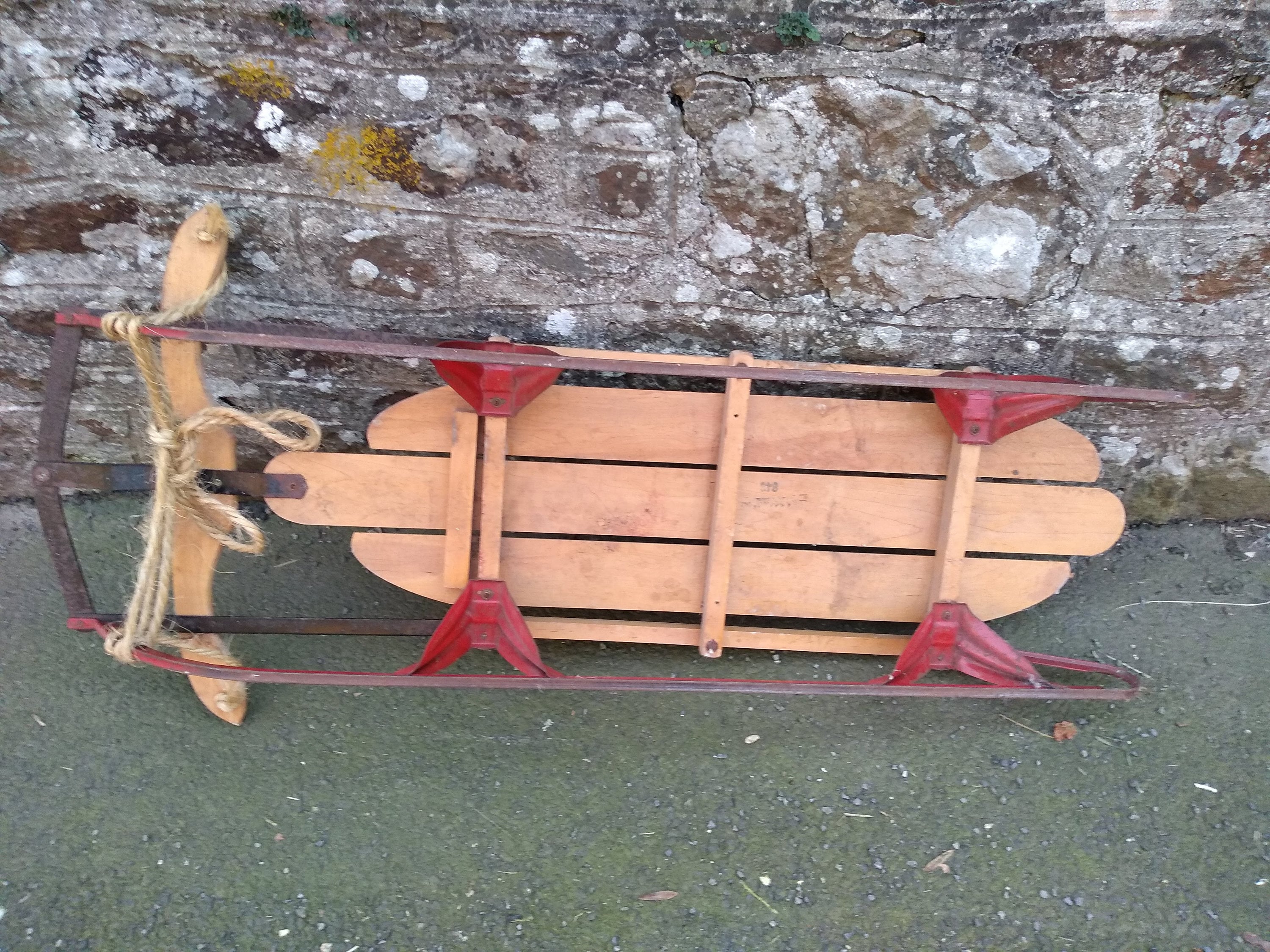 Vintage Genuine Gladding Speedaway Wood Metal Wooden Snow Sled - Etsy ...