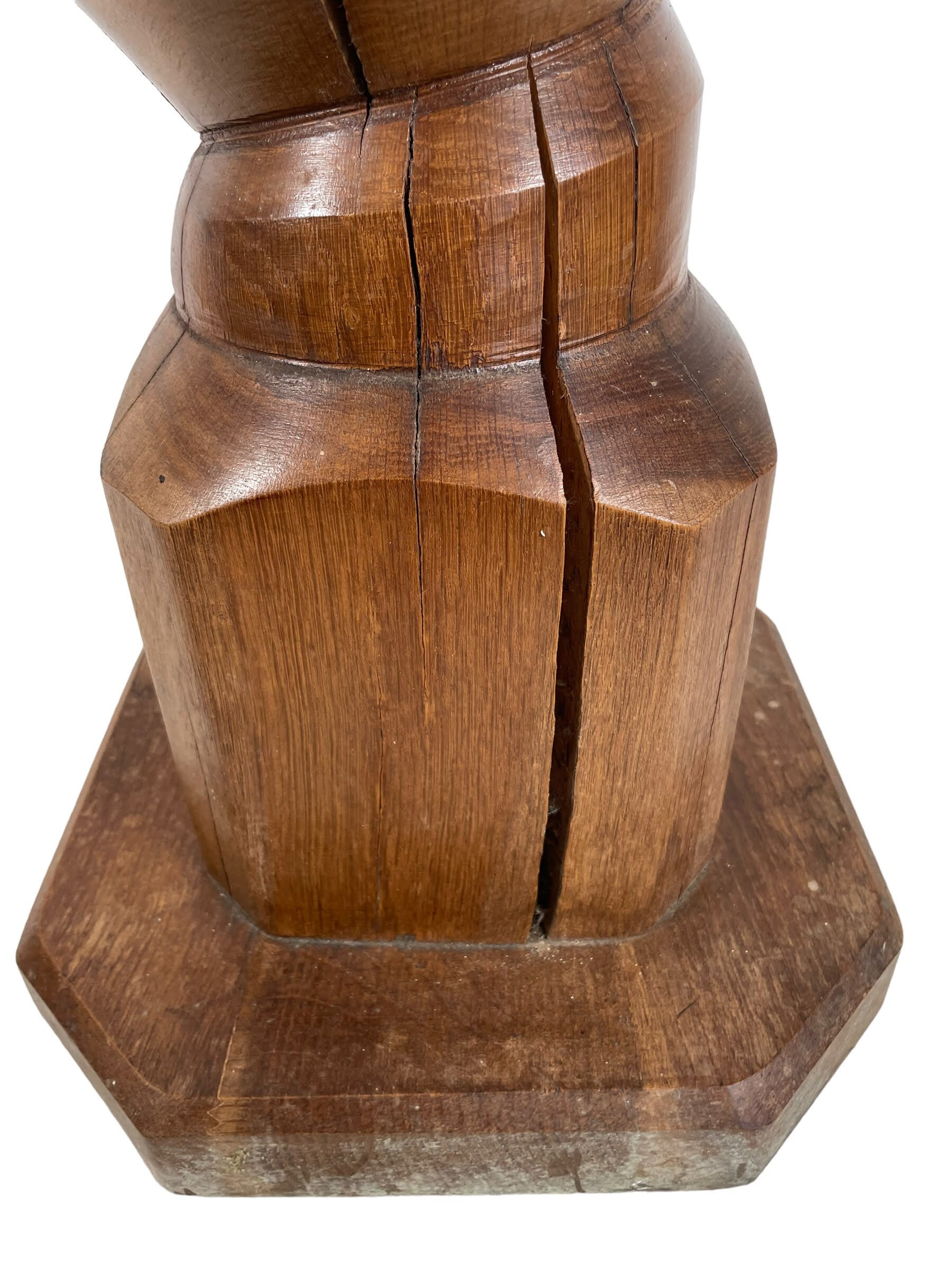 Vintage French Screw Stand Plinth Wine Press Style Leg Tall Plinth ...