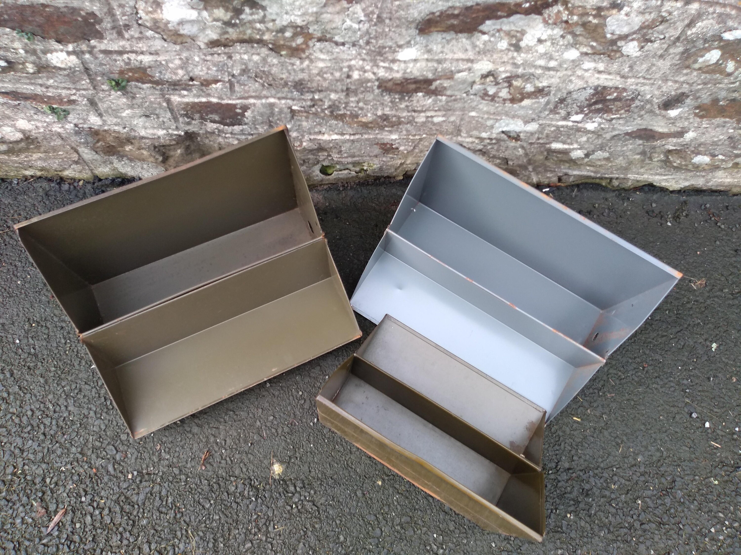 Vintage English Metal Desktop File Box Filing Cabinet | Etsy