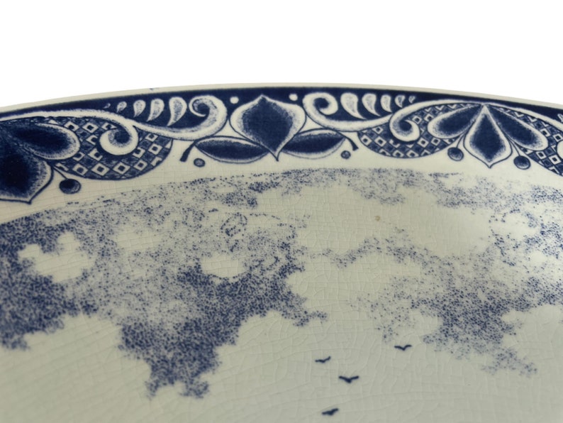 Vintage Dutch Original Blauw Delfts Handmade White Blue Extra - Etsy