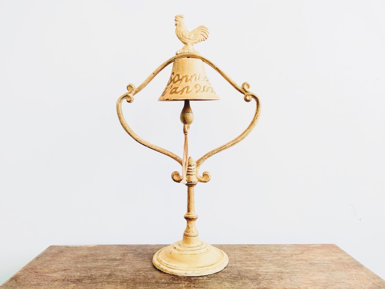 Vintage French Cast Iron Metal Bell Door Dinner Alarm Bell - Etsy