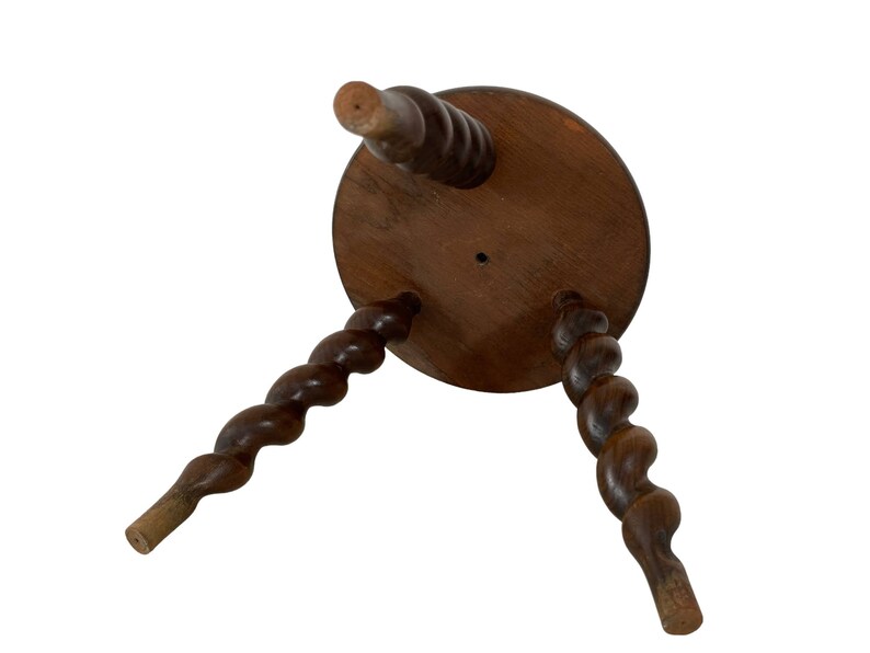 Vintage French Spiral Stool Chair Seat Wooden Wood Milking - Etsy