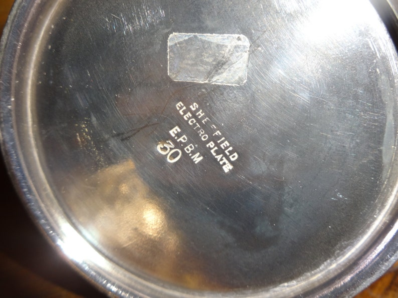 Antique English Sheffield EPBM Hallmarked Silver Plate Metal - Etsy