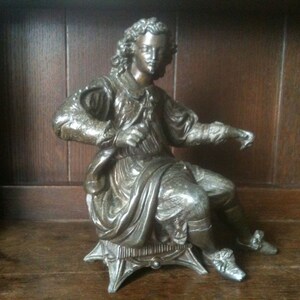 Antique French Cast Metal Man Figurine Statue Ornament Circa 1850-1900 ...