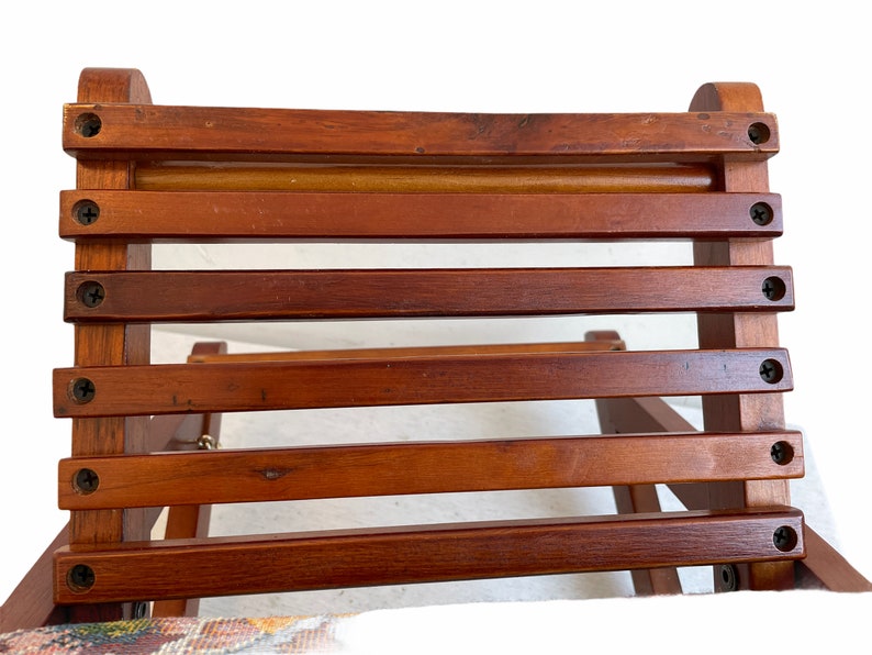 Vintage French Rocking Wood Wooden Footstool Foot Stool Rest - Etsy